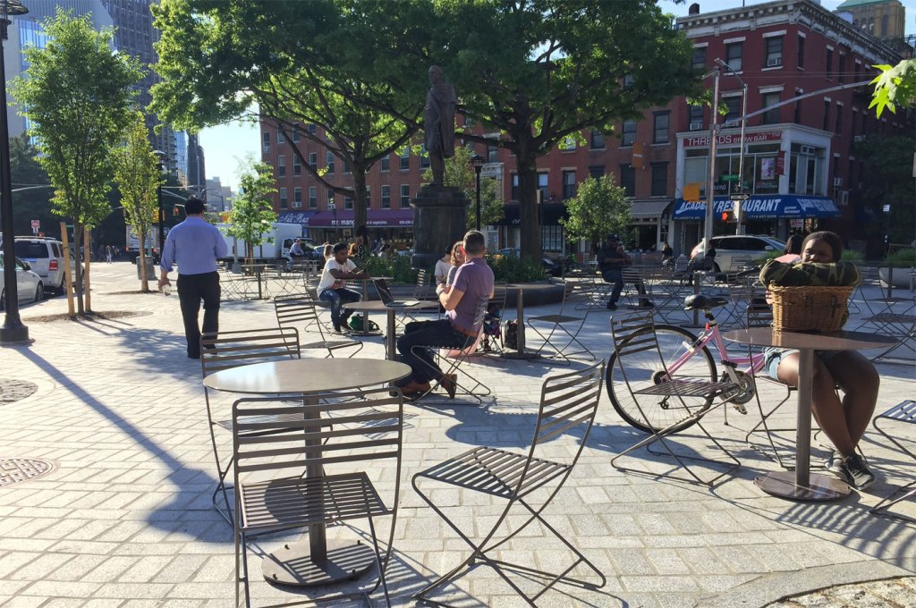Eyes on the Street: Fort Greene's Fowler Square Plaza Is Back and ...