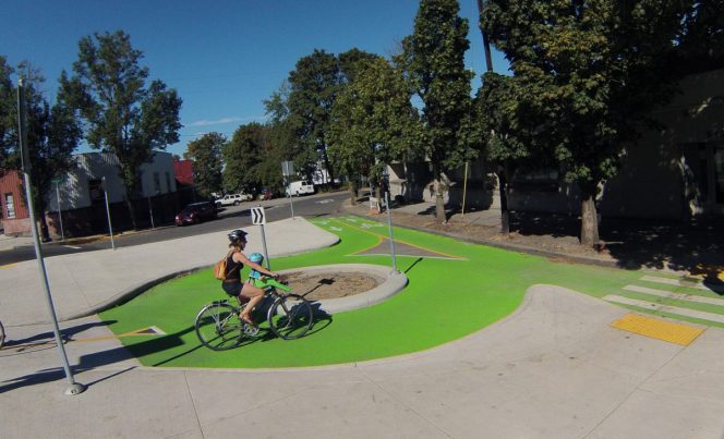 Check Out Portland's New Bike Traffic Circle - Streetsblog New York City