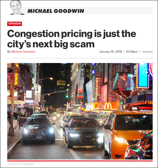 Opinion: NY Post's Michael Goodwin Is Wrong on Congestion Pricing ...