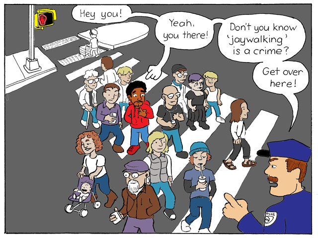 A Round and a Roundy: 'Jaywalking While Black' Reveals the Worst About ...