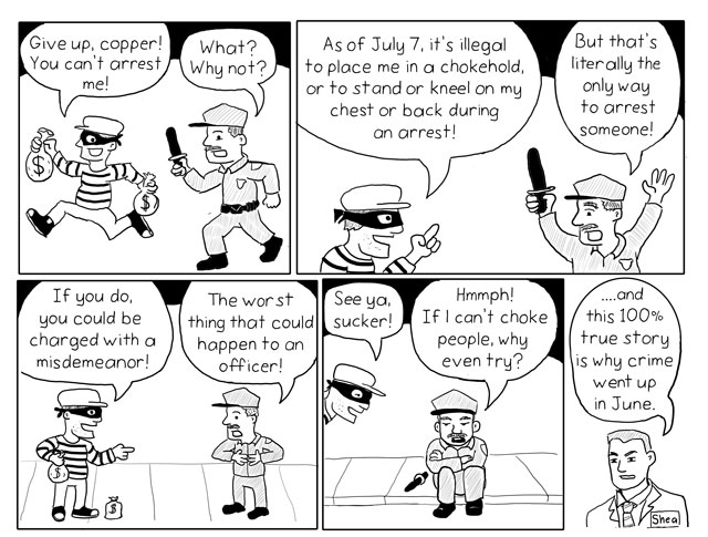 Bonus Roundy Cartoon: The NYPD is Lying to Us About Chokehold Bill ...