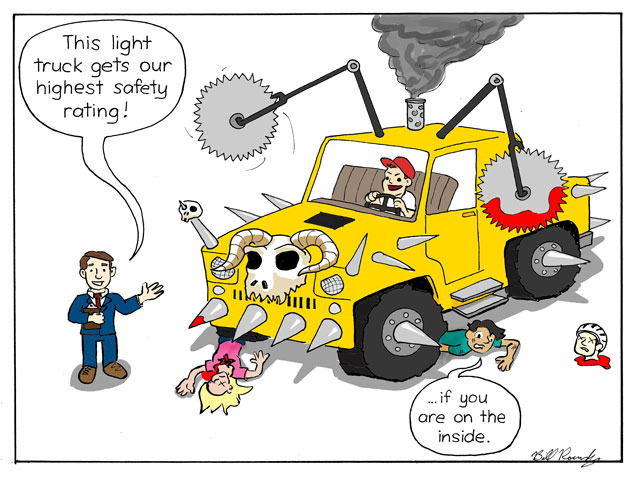 A Round and a Roundy: Cars are Safe ... For Their Occupants ...