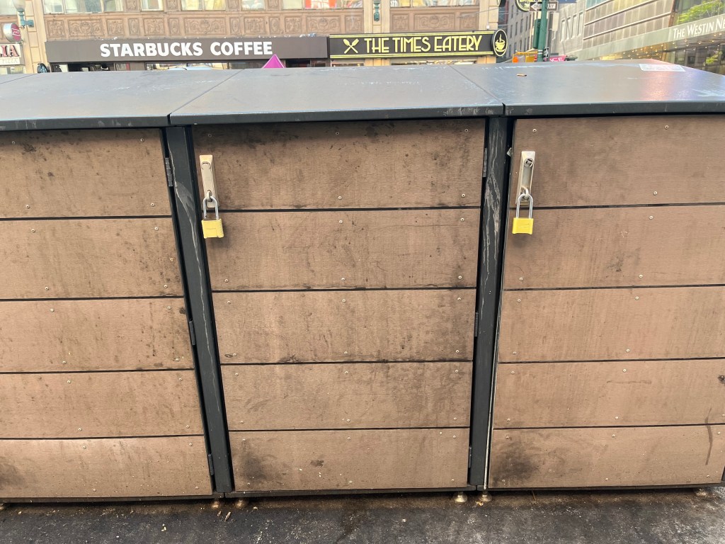 GROSS: 'Clean Curbs' Bins Show Growing Pains in Times Square ...