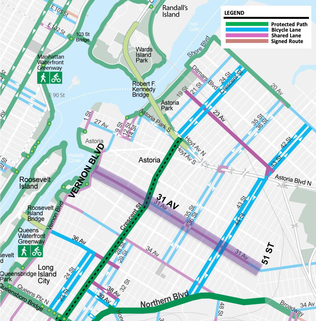 Astoria Clamors for Protected Bike Lanes on 31st Ave. 'Bike Boulevard ...