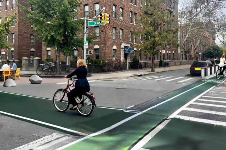 DOT Tests Out New Intersection Design for Protected Bike Lanes ...