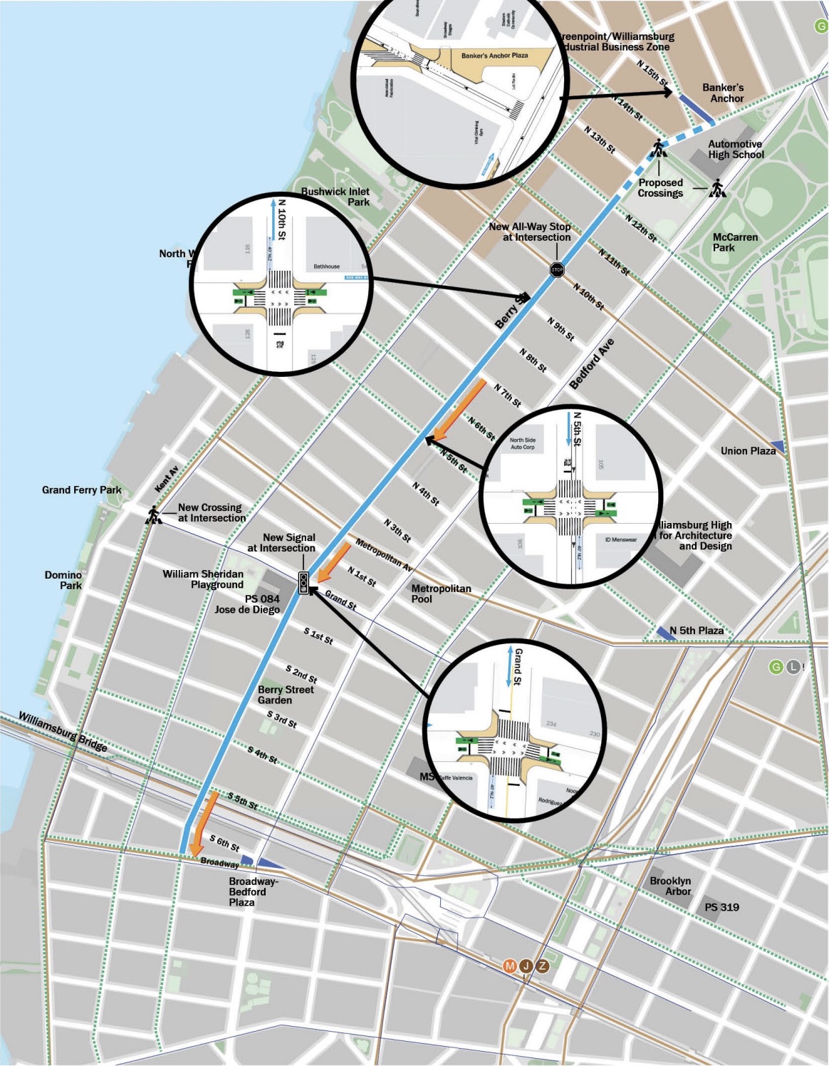 EYES ON THE STREET: Berry Street Bike Boulevard Is a Model for Low ...