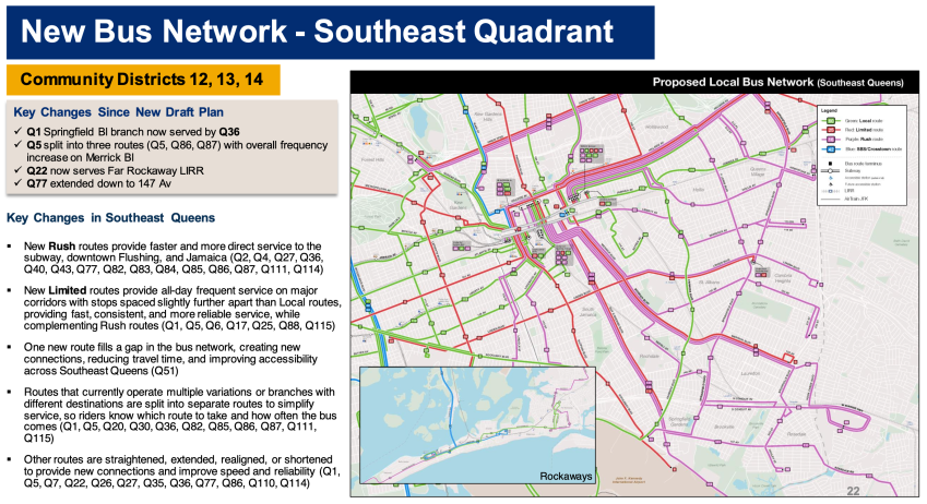 MTA's Queens Bus Redesign: $30M in Service, 8 More Routes, Skepticism ...