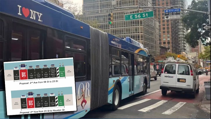 To Combat NYPD Lawlessness, DOT Will Move Second Ave. Bus Lane ...