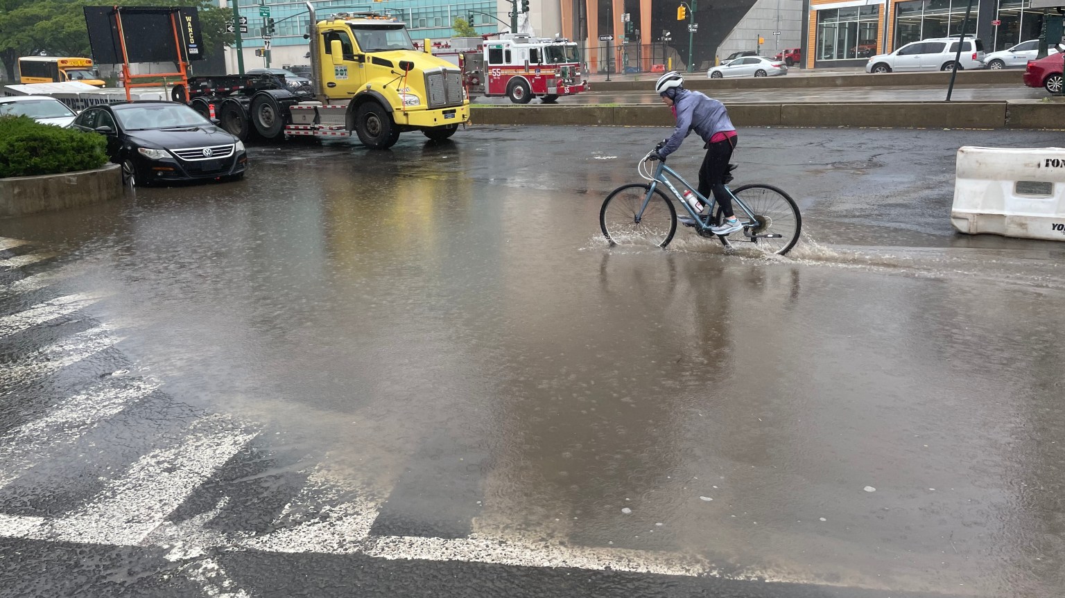 Puddles Plague Hudson River Greenway As Rain Batters NYC - Streetsblog ...