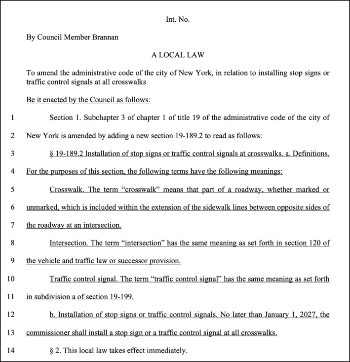 Sign of the Crimes: Bill Would Require 'Stop' or Red Light at All ...