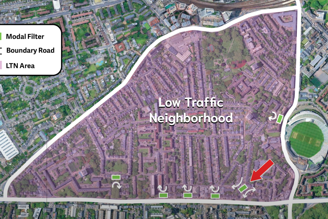 Eyes on the Street: Red Paint for "Queue-Jump" Bus Lanes on the M86 ...